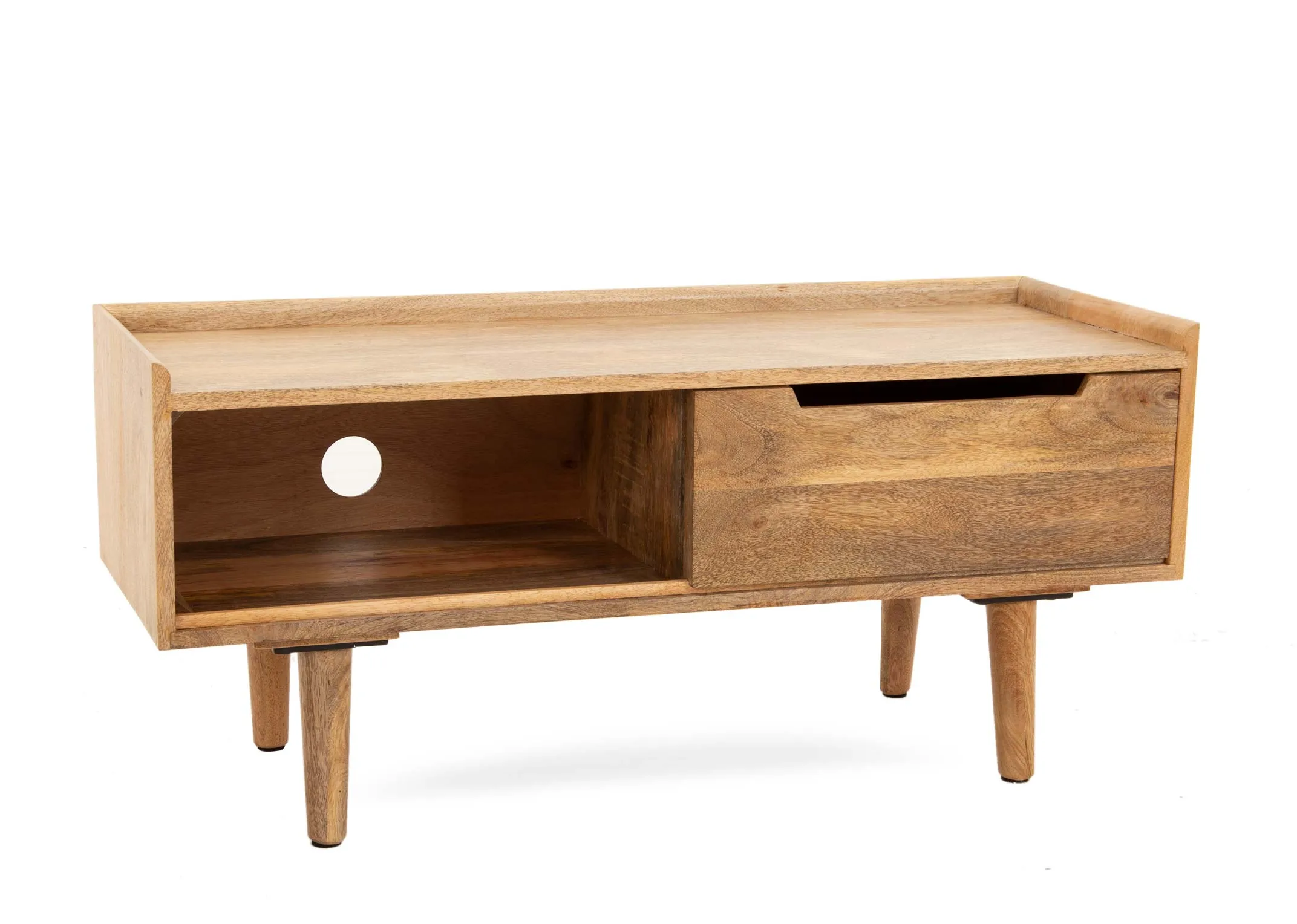 Natural Shelving Display Unit - Mango - EZ Living Furniture