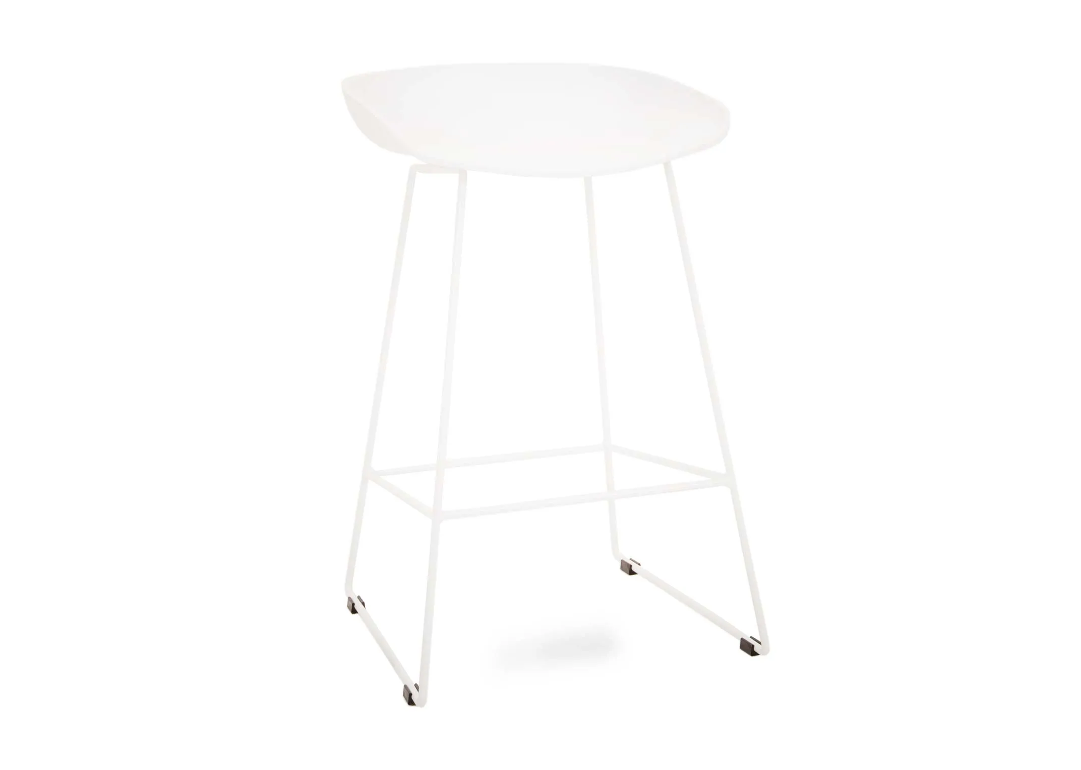 White Bar Stool with High Back - City - EZ Living Furniture